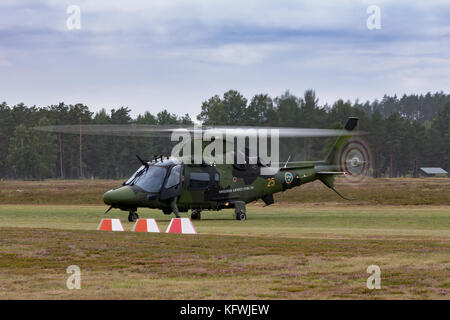 Swedish air force light helicopter, a variant of Augusta Westland AW ...