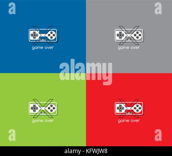 editable video game console theme vector graphic art design ...