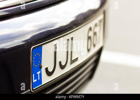 country identifier of EU car registration plate: Romania Stock Photo ...