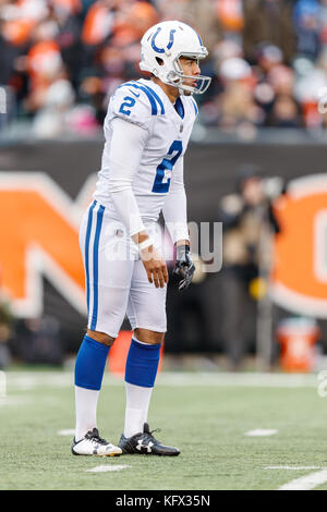 Indianapolis Colts punter Rigoberto Sanchez (8) punts during the second ...