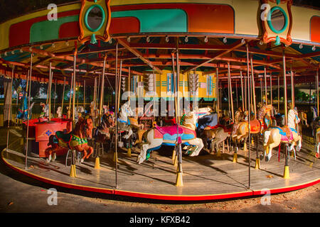 The Carousel on the national mall looks spooky after dark with still ...