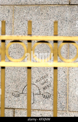 Drawing Kilroy Was Here on the National World War II Museum, New ...