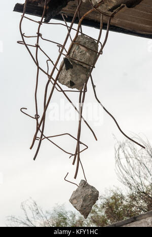 Burned house in abandoned hospital Stock Photo - Alamy