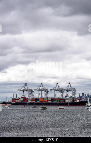 Shipping containers say Globalization Stock Photo - Alamy