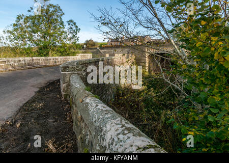 old Bervie bridge at Inverbervie Aberdeenshire, Scotland October Stock ...