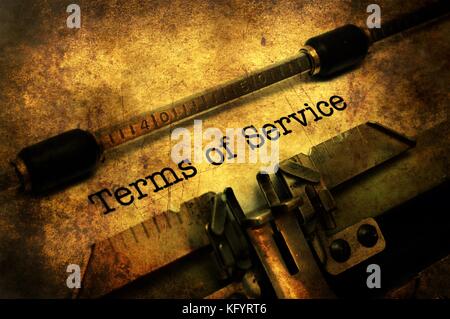 Terms of service grunge concept Stock Photo - Alamy