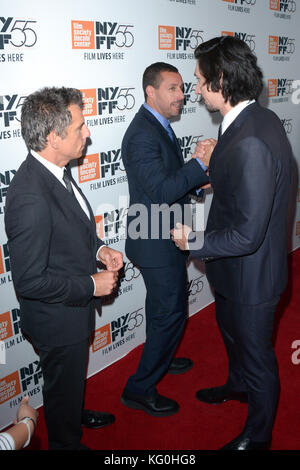 (L-R) Ben Stiller, Adam Sandler and Adam Driver attend "Meyerwitz ...