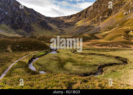 The path to the Corrie Fee, Glen Clova, near Kirriemuir, Angus ...