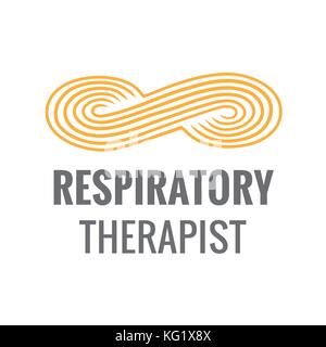 Respiratory Therapist Medical Symbol Icon - RRT, RT or CRT Stock Vector ...