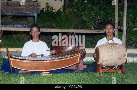 Cambodian musicians playing traditional instruments Stock Photo - Alamy
