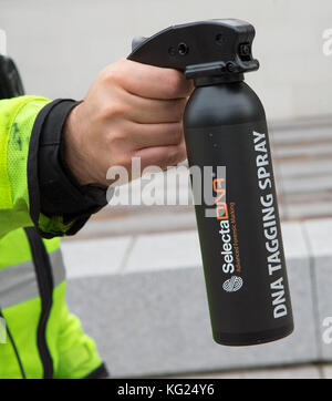 SelectaDNA DNA Tagging Spray which will be used by the Metropolitan ...