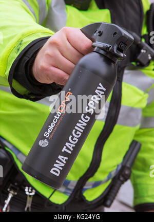 SelectaDNA DNA Tagging Spray which will be used by the Metropolitan ...