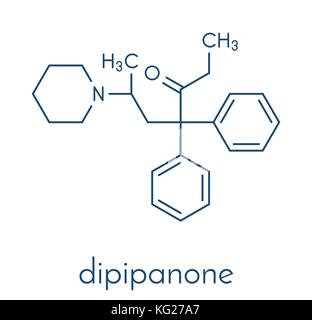 Skeletal formula of Cyclizine. Drug chemical molecule Stock Vector ...