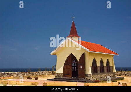 Aruba - Alto Vista Chapel in the cunucu Stock Photo - Alamy