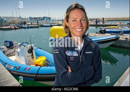 Paralympic sailor, Helena Lucas at the Weymouth & Portland National ...