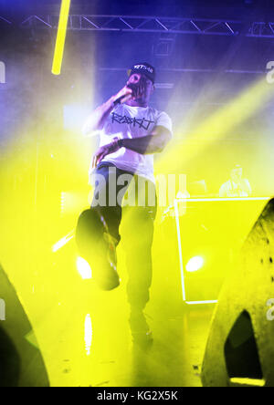 Dizzee Rascal Performing on his 'Raskit' Tour at Liverpool O2 Academy ...