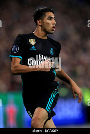 Real Madrid's Achraf Hakimi during La Liga match.December 09,2017 ...