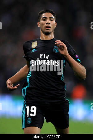 Real Madrid's Achraf Hakimi during La Liga match.December 09,2017 ...