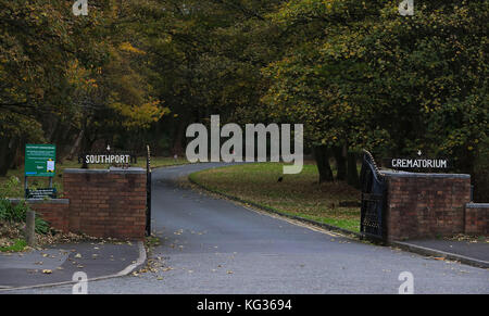 A general view of Southport Crematorium in Southport, where Moors ...