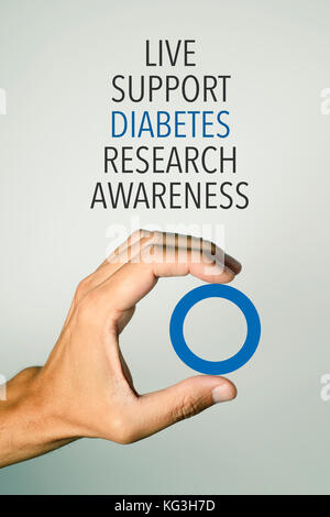 Diabetes day symbol. Concept words Diabetes day on wooden cubes. Doctor ...