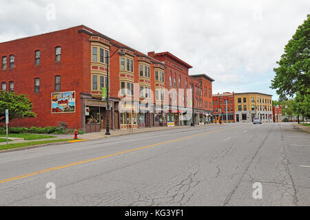 HAMILTON, NEW YORK - MAY 28 2017: The Merrill House building on the ...
