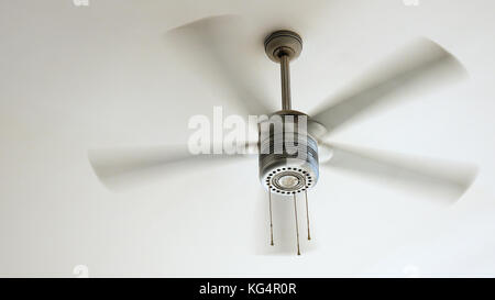 Rotating room ceiling fan Stock Photo - Alamy