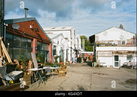Converted warehouse buildings at the Arena Design Centre, Harringay ...