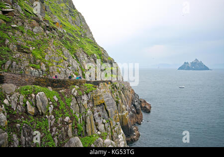 Skellig Michael (Great Skellig), Skellig islands, County Kerry, Munster ...