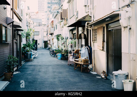 Nakazaki-cho cafe street in Osaka, Japan Stock Photo - Alamy