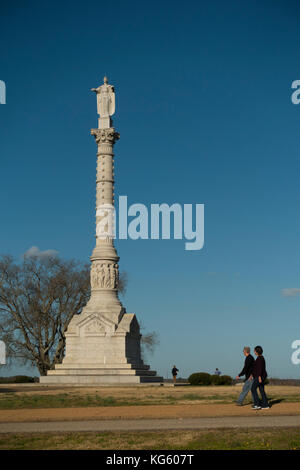 Yorktown, VA, USA. Statue of George Washington & Francois DeGrasse ...