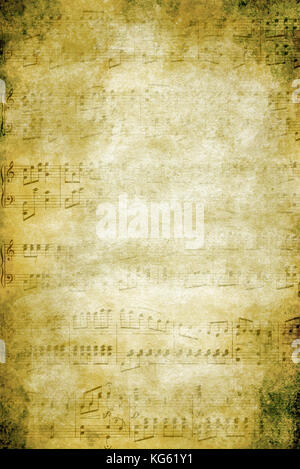 Grunge musical notes background Stock Photo - Alamy