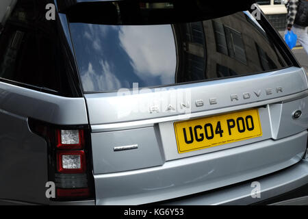 UG04 POO Number plate The DVLA bans what they deem to be 'poor taste ...