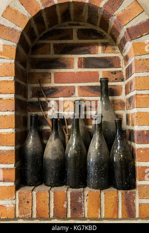 Ludes, France - September 12, 2017: Steel wine barrels for fermentation ...