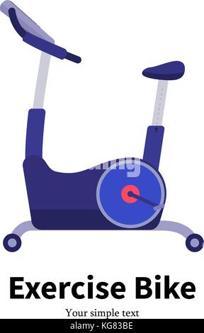 Stationary exercise bike icon. Cartoon of stationary exercise bike ...