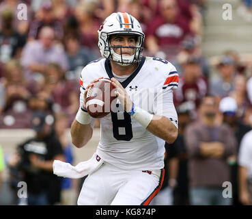 Auburn quarterback Jarrett Stidham (8) and Texas A&M wide receiver ...