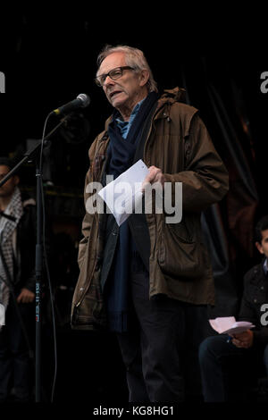 Director Ken Loach addresses rally on 14th Aug 2022 at Peterloo ...