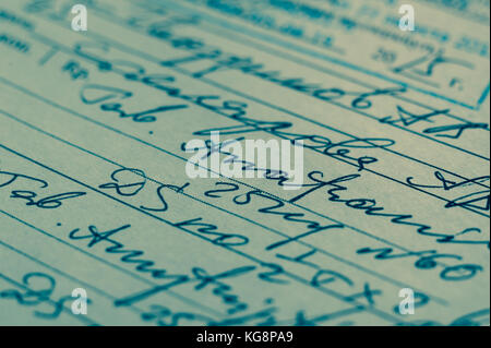 Handwritten medical prescription Stock Photo - Alamy