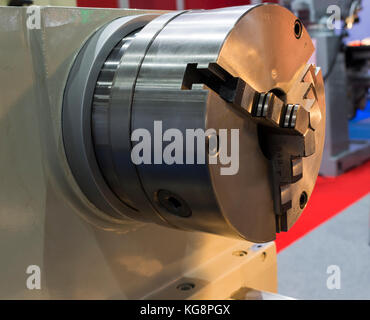 Lathe, side view Stock Photo - Alamy