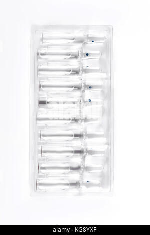 Raw of medical ampoules for injections Stock Photo - Alamy