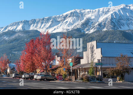 Downtown Joseph, Oregon in autumn Stock Photo - Alamy