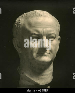 Marble head statue of Vespasianus, Roman emperor Stock Photo - Alamy