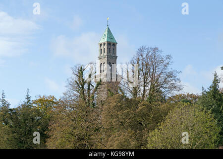 clock tower, estate gardens of Farmleigh House, Phoenix Park, Dublin ...