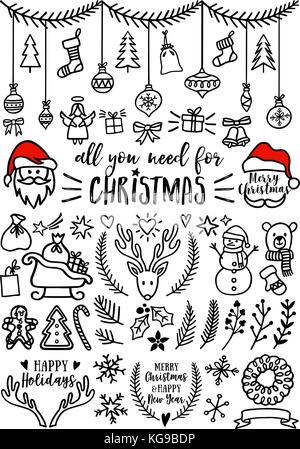 hand drawn christmas angel vector design illustration Stock Vector ...