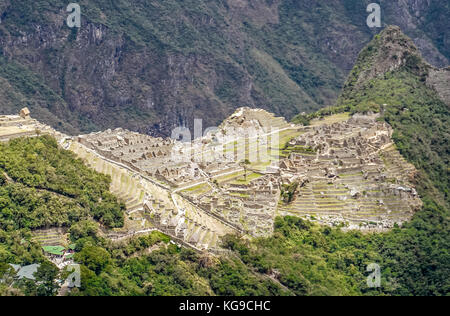 Machu Picchu from the Sun Gate Stock Photo - Alamy