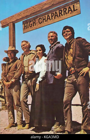 THE HIGH CHAPARRAL NBC Western TV series 1967-71. From left: Leif ...