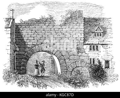 Newport Arch remains of a 3rd Century Roman Gate Bailgate Lincoln Stock ...
