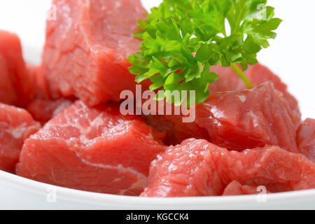 diced raw beef Stock Photo - Alamy