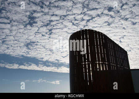 Altocumulus clouds symbols of settled weather Stock Photo - Alamy