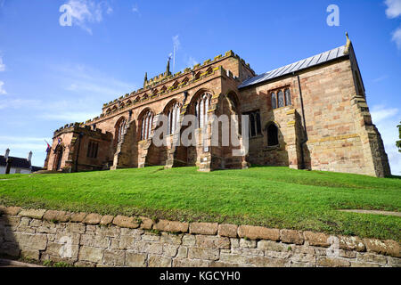 St. James church in the Cheshire town of Audlem close to the Shropshire ...