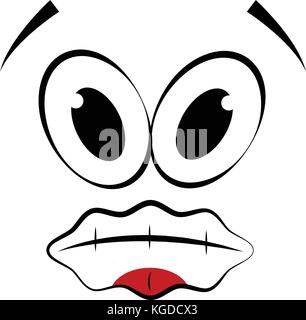 Abstract dumb expression Stock Vector Image & Art - Alamy